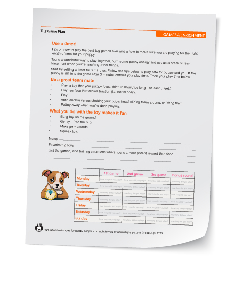 Tug Game Plan Handout • Ultimate Puppy : Ultimate Puppy
